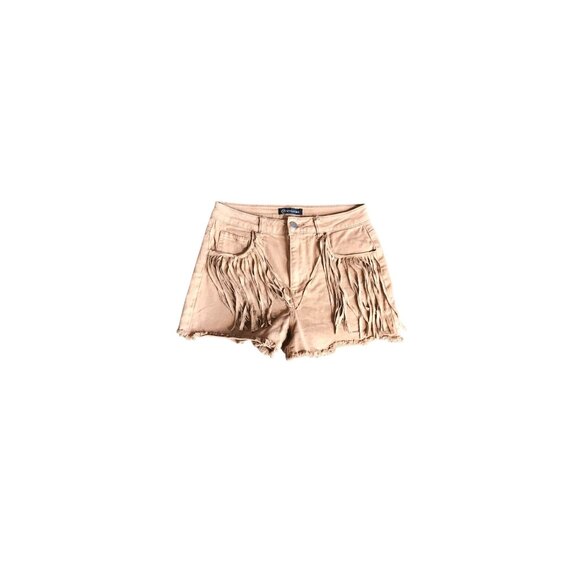 Versona | Shorts | Versona Brown Fringe Modern Shorts | Poshmark